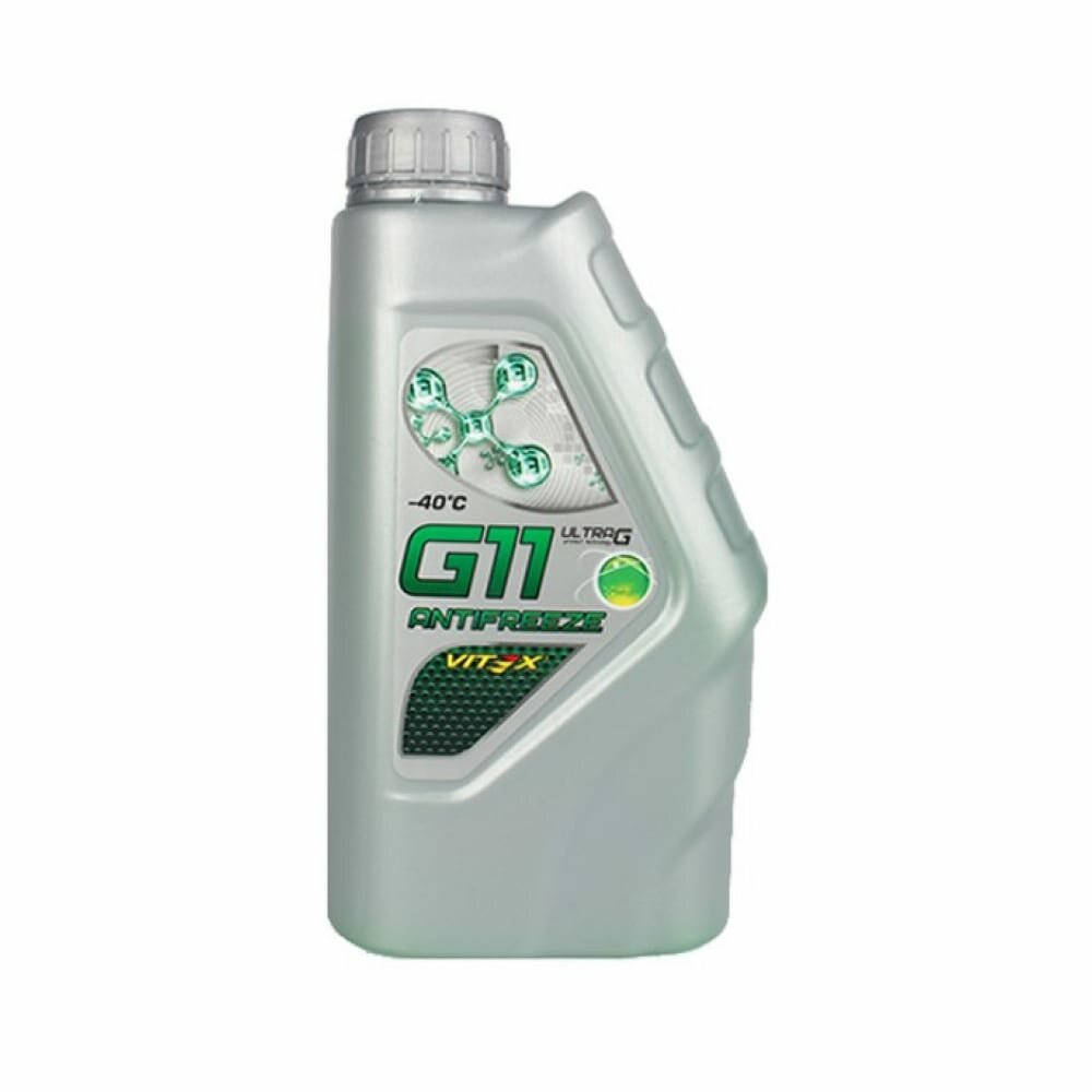 Антифриз VITEX Ultra -40град. C, G-11, зеленый, 1 кг v104801, алюминиевый, серый