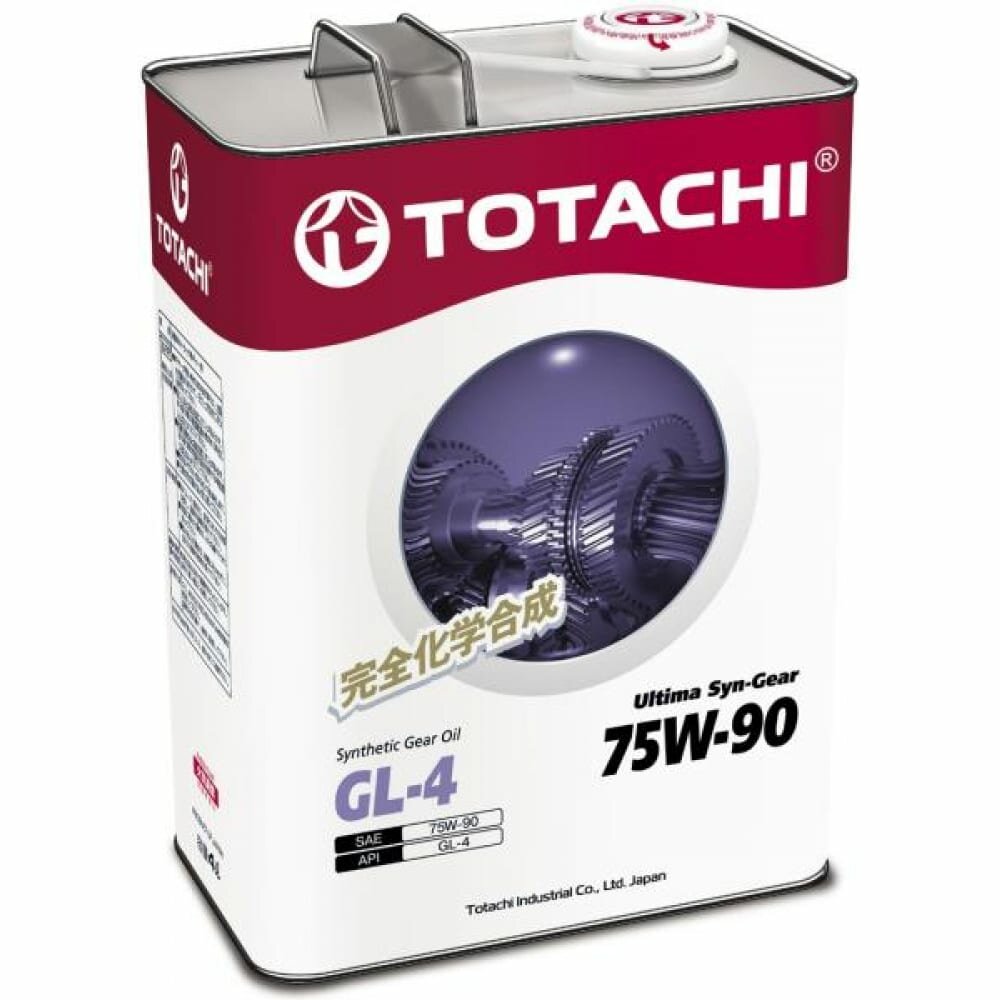 Трансмиссионное масло Totachi Ultima Syn-Gear 75W-90 GL-4 4л G3504, из синтетических