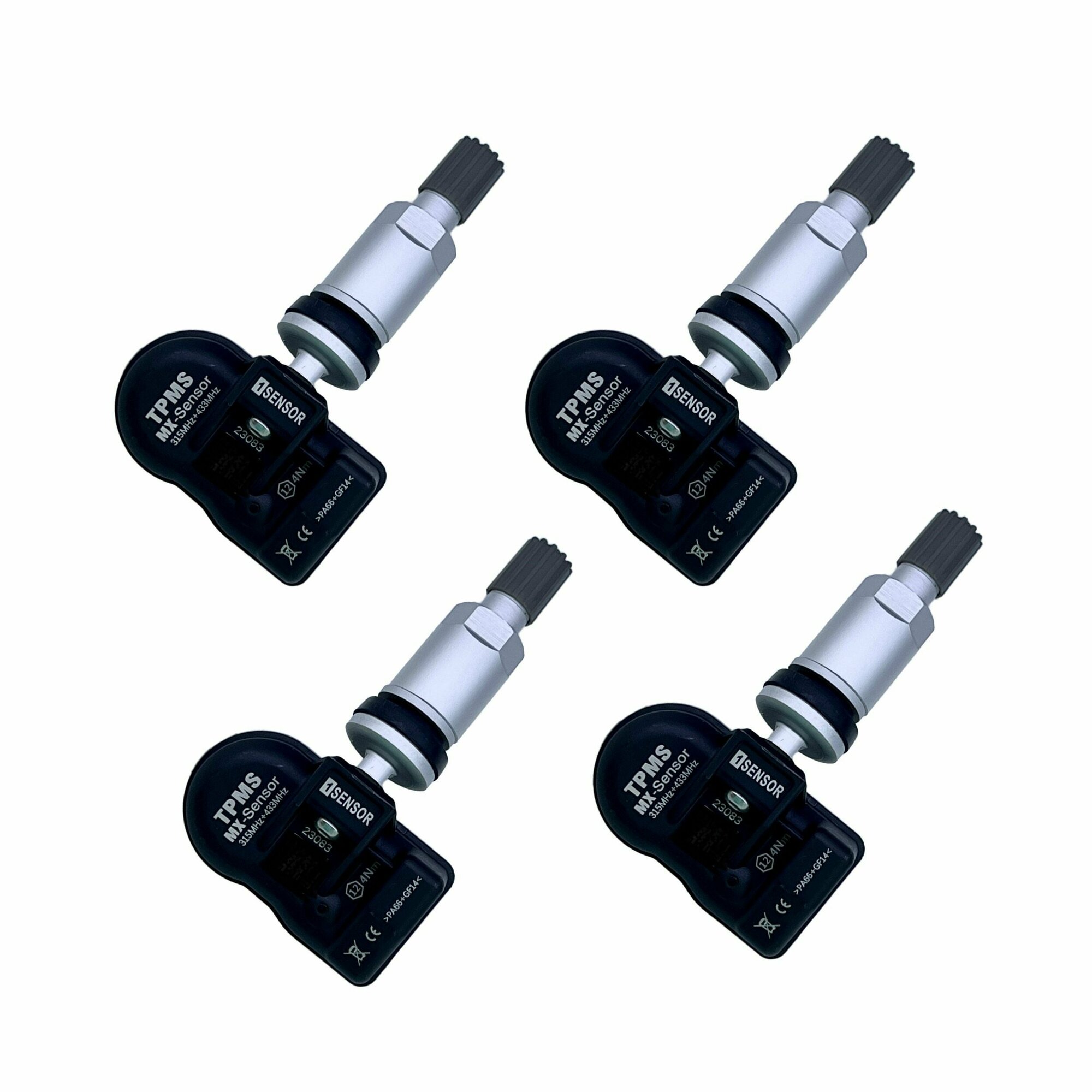 Программируемые датчики давления в шине для всех марок авто TPMS 1Sensor 433MHz - 4 штуки