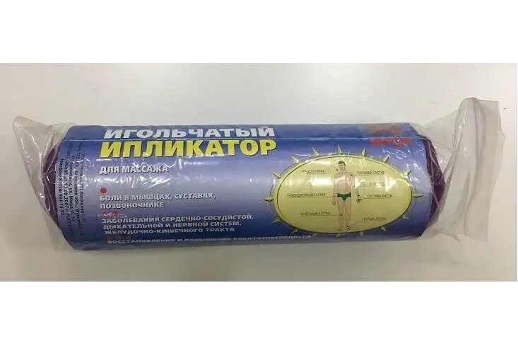 Аппликатор игольчатый для массажа, валик, 90 шт.