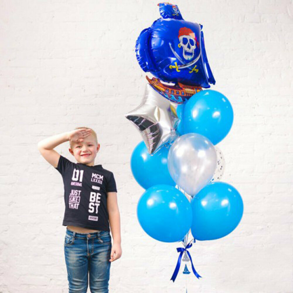 Пиратский букет из гелиевых шаров