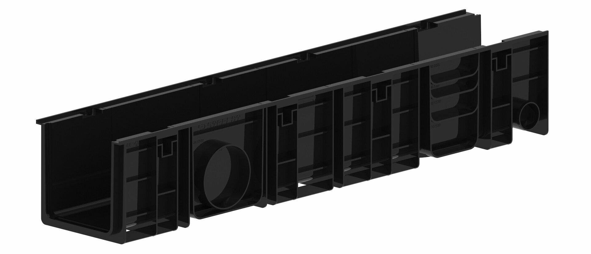 Лоток водоотводный пластиковый 196 ш х 180 в х 1000 д DN150 SteeStart