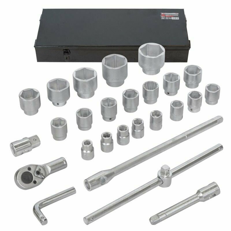 Набор инструментов 3/4" 26 предметов (6гр.) FORCEKRAFT, в кейсе