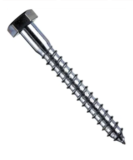 Шуруп "Глухарь" 8х140 мм(10шт), для деревянных лаг и реек, оцинкованный