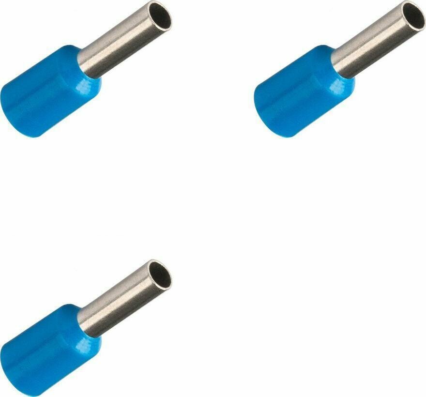 Наконечник-гильза КВТ НШВИ 2.5 мм2 медный луженый (100 шт.) (комплект из 3 уп)