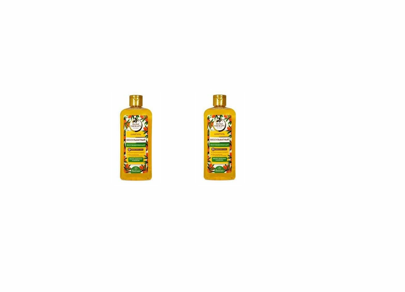 Floresan Шампунь Herbal Therapy Бессульфатный восстанавливающий, 400 мл, 2 штуки