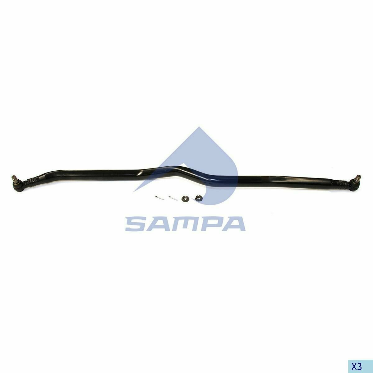 Тяга рулевая продольная Scania 4/P/G/R/T-series 8х4 097.205-01 SAMPA