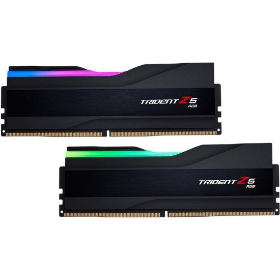 Оперативная память G.skill DDR5 Trident Z5 RGB 48GB (2x24GB) 6800MHz CL34 (34-46-46-108) 1.35V (F5-6800J3446F24GX2-TZ5RK) Black