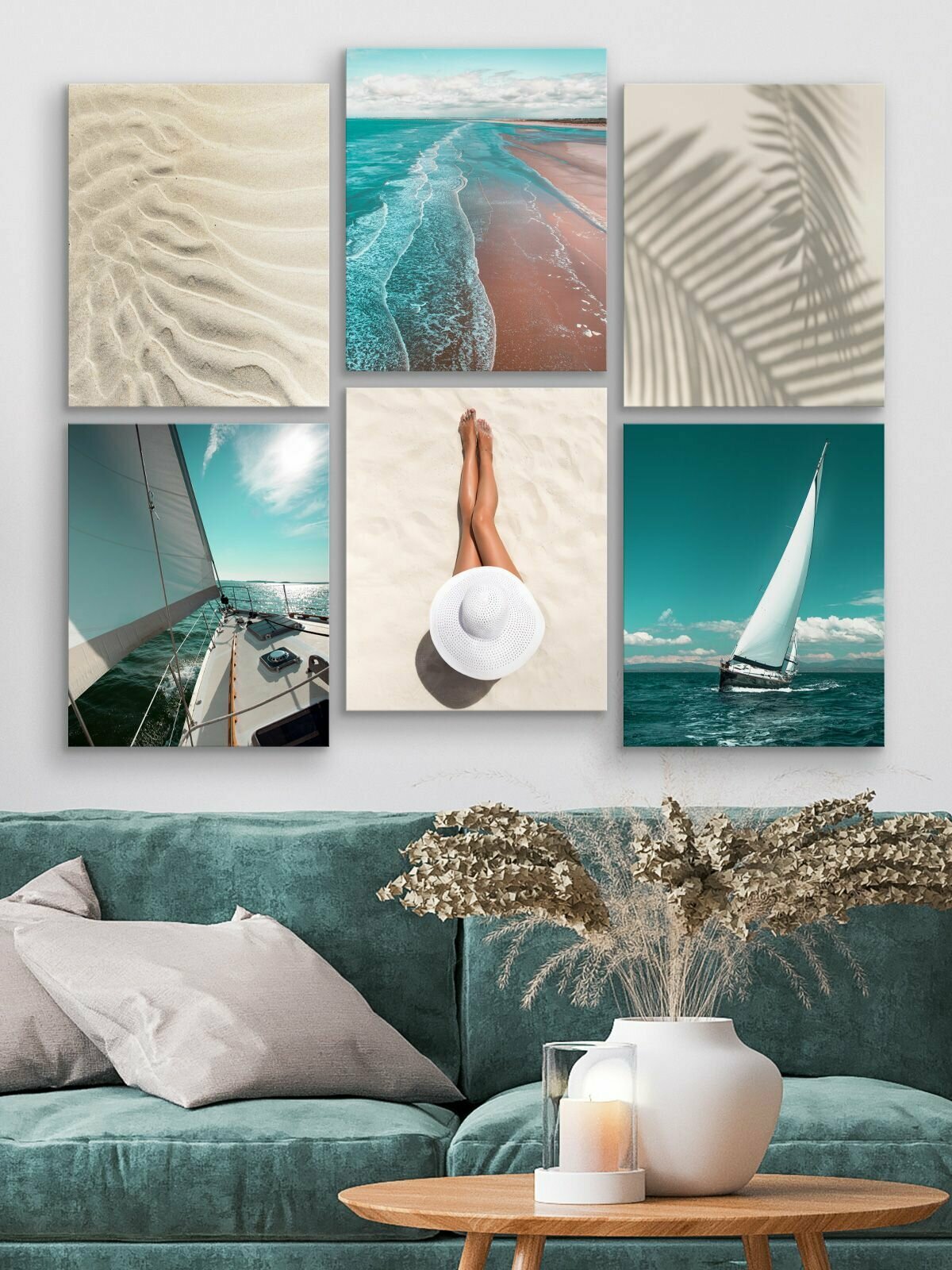 Набор из 6 картин "Topposters" на подрамнике, 114х94 см.