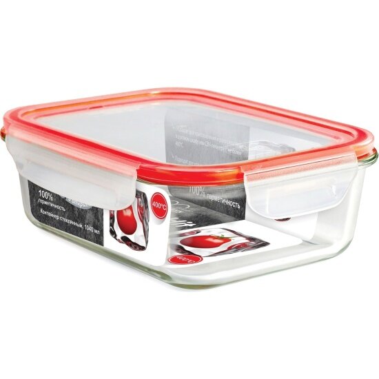 Контейнер стеклянный герметичный Fackelmann FRESHHIT 76073, 1040мл