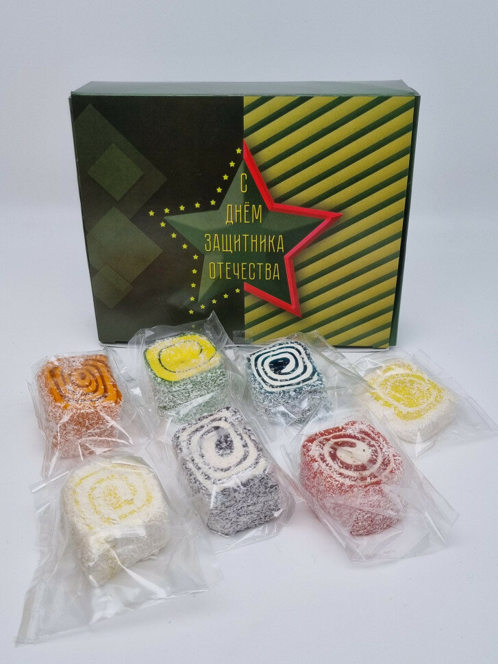 Подарочный набор Сладкие роллы с 23 февраля 500гр
