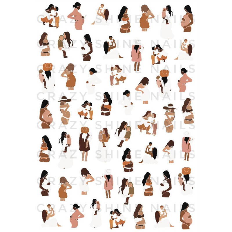 Слайдер-дизайн Crazy Shine Nails mini №1039 Беременные