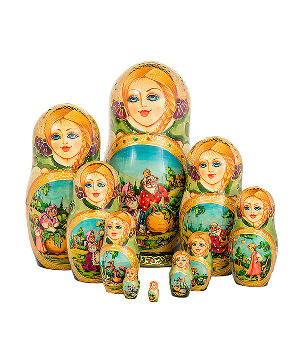Матрешка "Репка" большая 10 мест