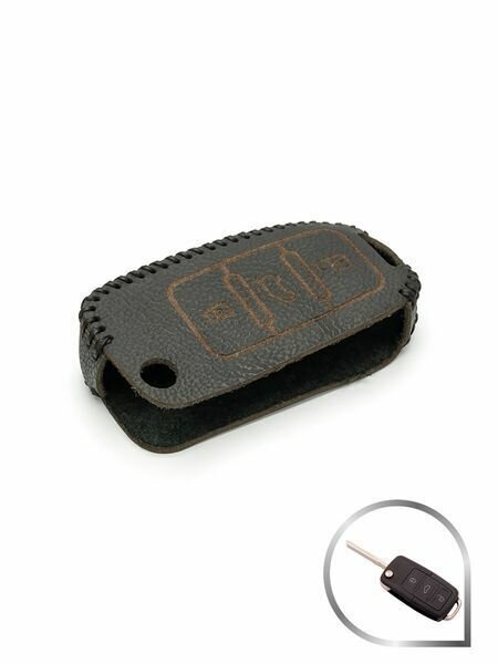 Чехол для штатного ключа 515 Volkswagen BORA, PASSAT, Golf, Polo, Tiguan, Touran, (выкидной)