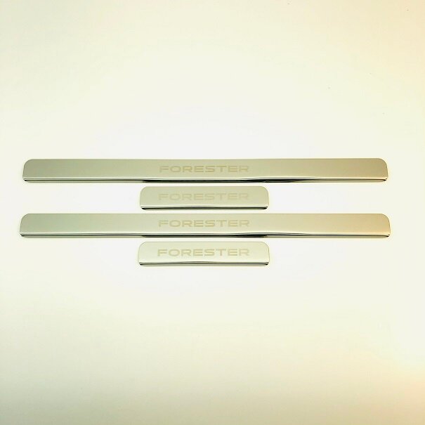 Накладки на пороги из нержавеющей стали для SUBARU Forester 2012-