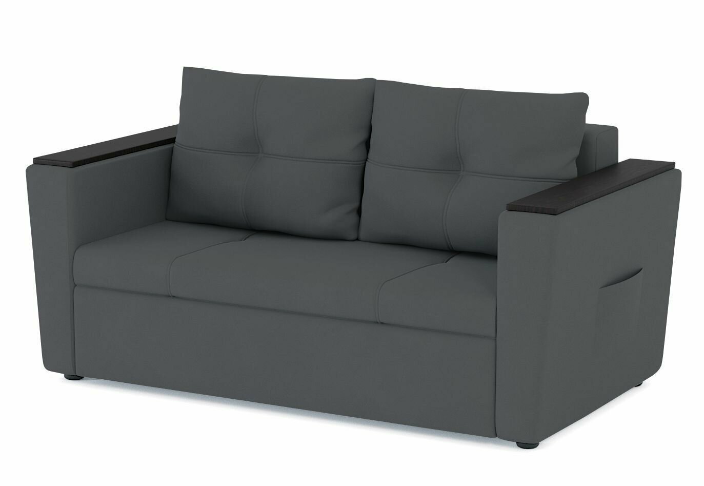 Диван-кровать Дубай Майами еврокнижка, велюр Зара Грей 18