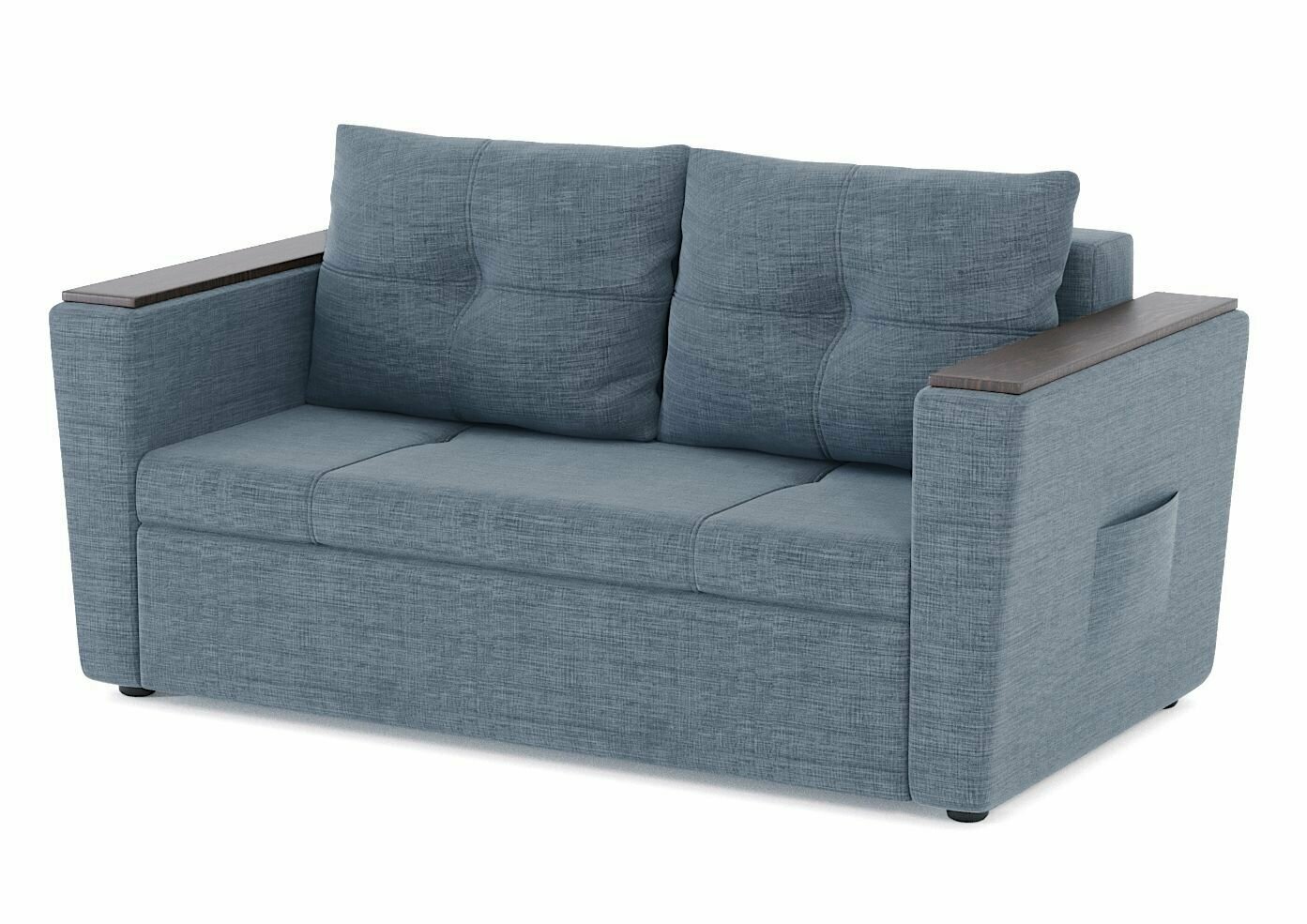 Диван-кровать Дубай Майами еврокнижка, рогожка Дрим Блю