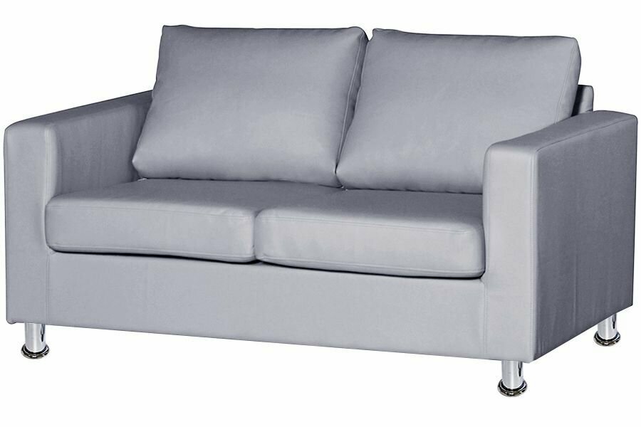 Диван прямой Ватсон для дома и офиса 160x75х90 серая экокожа