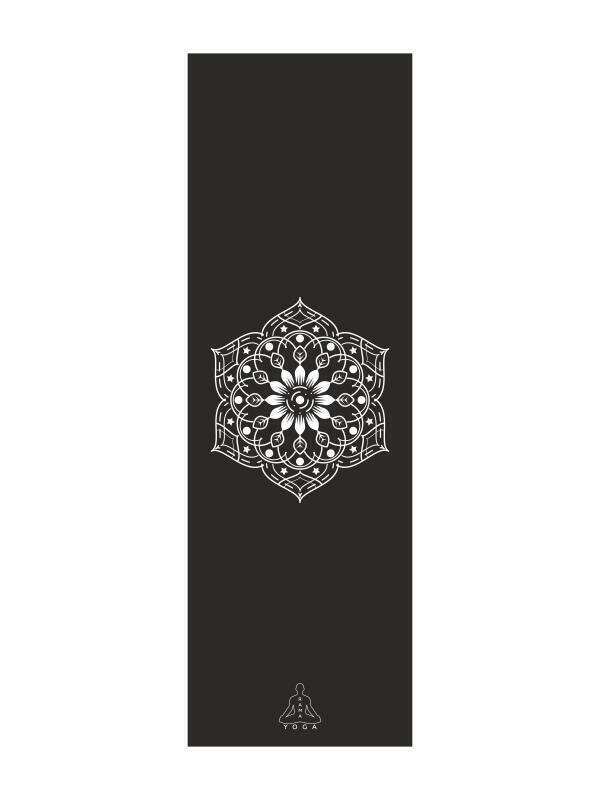 Коврик для йоги и фитнеса Mandala Black Germany, 3 мм