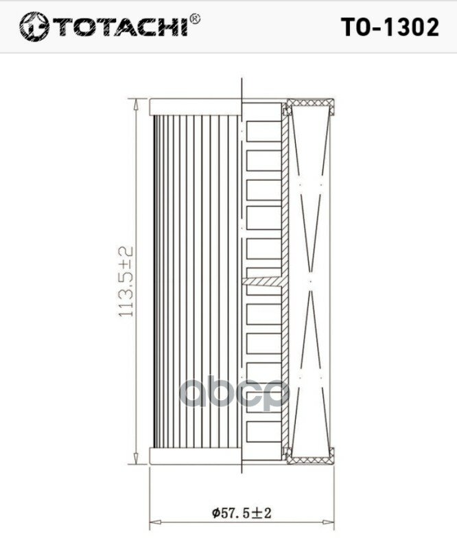 TO1302 , TOTACHI , Фильтр масляный TOTACHI арт. TO1302