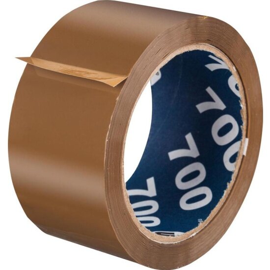 Клейкая лента упаковочная Unibob 700, 48 мм х 66 м, 47 мкм, коричневая, 36 шт/уп