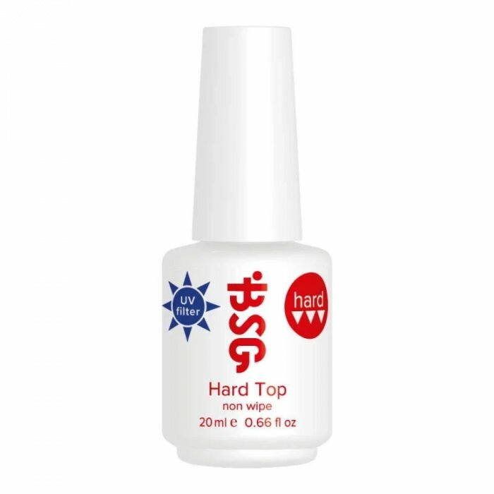 Топ Bio Stretch Gel, Hard Top с усиленным УФ-фильтром, 20 мл