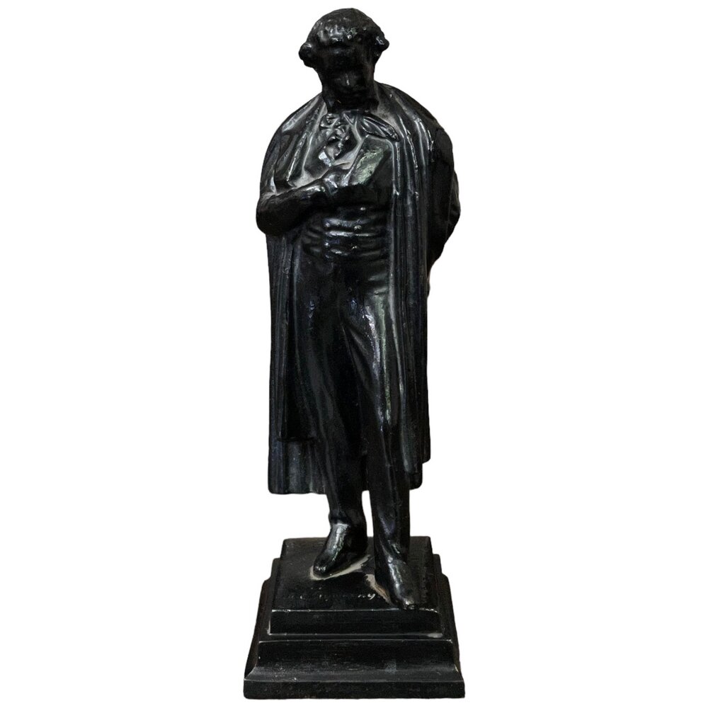 Чугунная статуэтка "А. С. Пушкин" (Памятник в Москве) 1976 г. Автор Биткин, Опекушин, Касли, СССР (2)