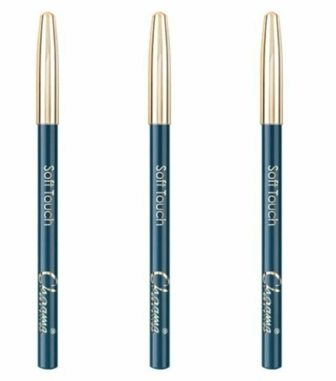Charme Карандаш для век серии Soft Touch CH-P-E-289 Сафьяновый синий,3 шт