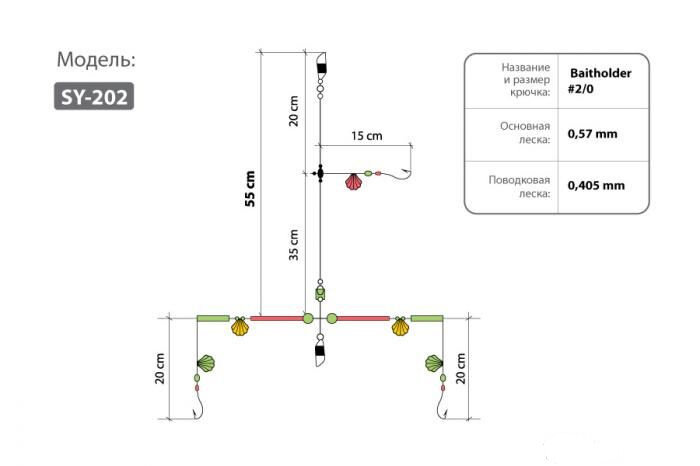 Оснастка Higashi SY-202 #2/0