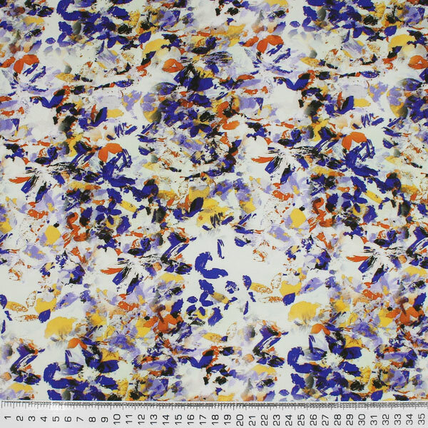 Ткань для шитья и рукоделия, атлас, 100 % вискоза, 100х140 см, с принтом