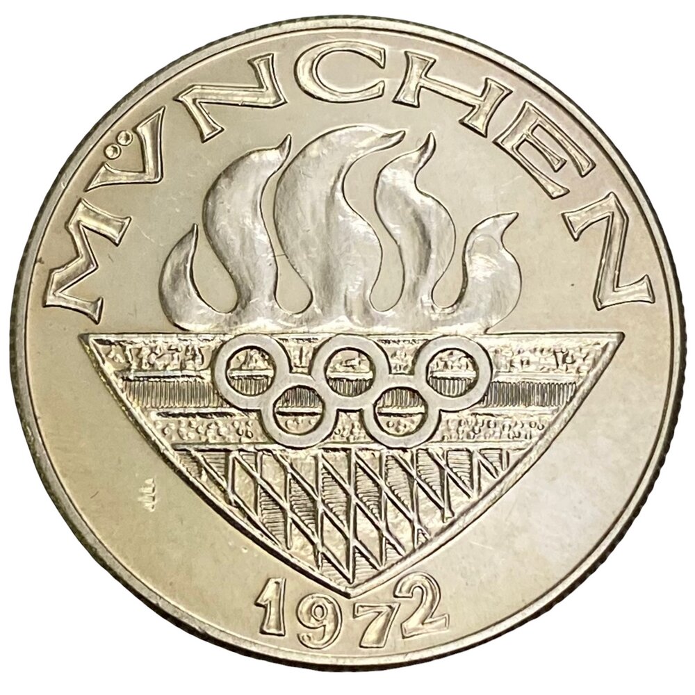 Германия, настольная медаль "Олимпиада в Мюнхене 1972 - Олимпийский огонь" 1972 г.