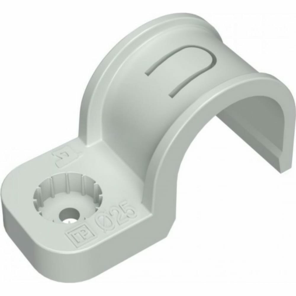 Атмосферостойкая пластиковая односторонняя крепеж-скоба для прямого монтажа Промрукав PR13.0399