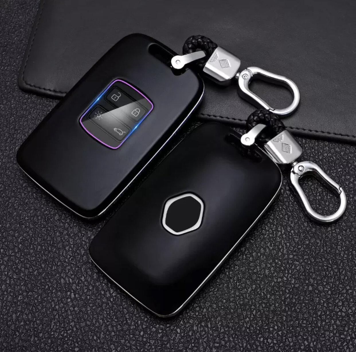 Чехол на ключ Renault / Рено Black