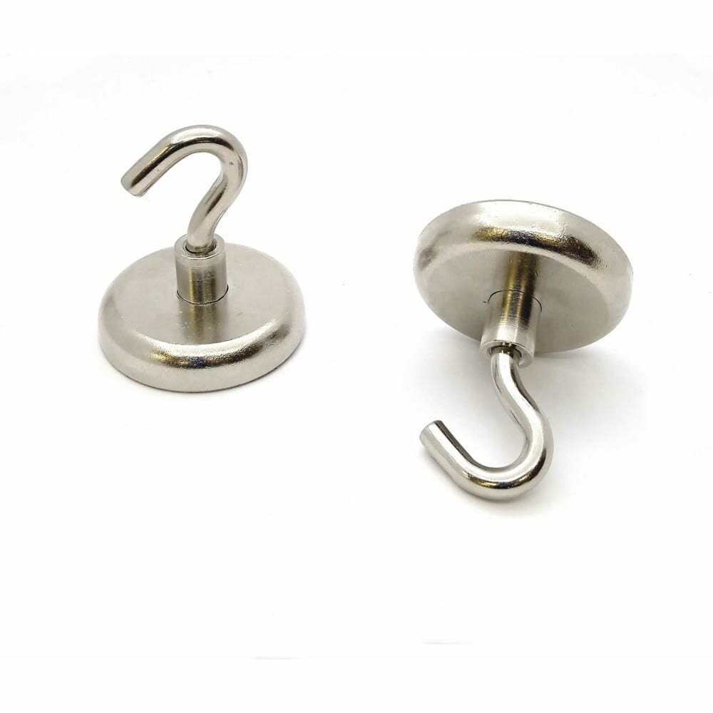 Магнитный крючок Проф-Магнит Е42, сцепление 41 кг, 2 шт. PMYP-Е-42