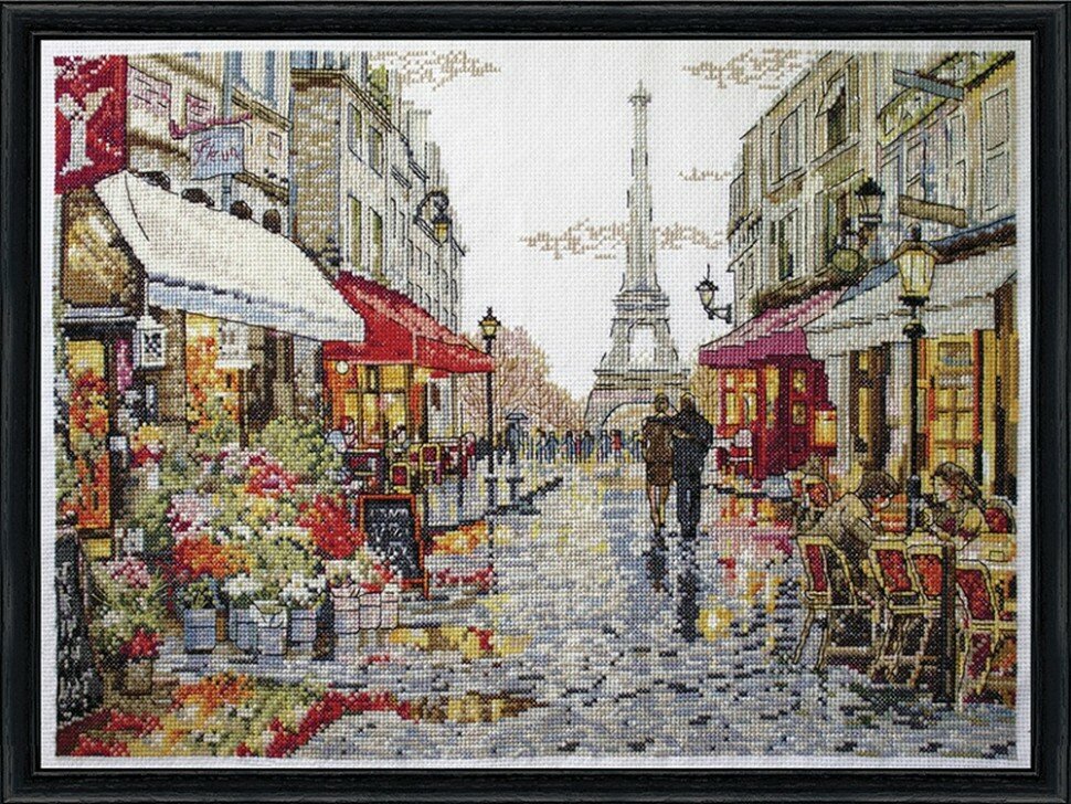 #3407 Цветочный магазин Design Works Набор для вышивания Счетный крест 41 x 28 см