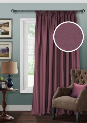 Штора Блэкаут S 200х280 с подхватом, димаут, цвет фиолетово-сиреневый