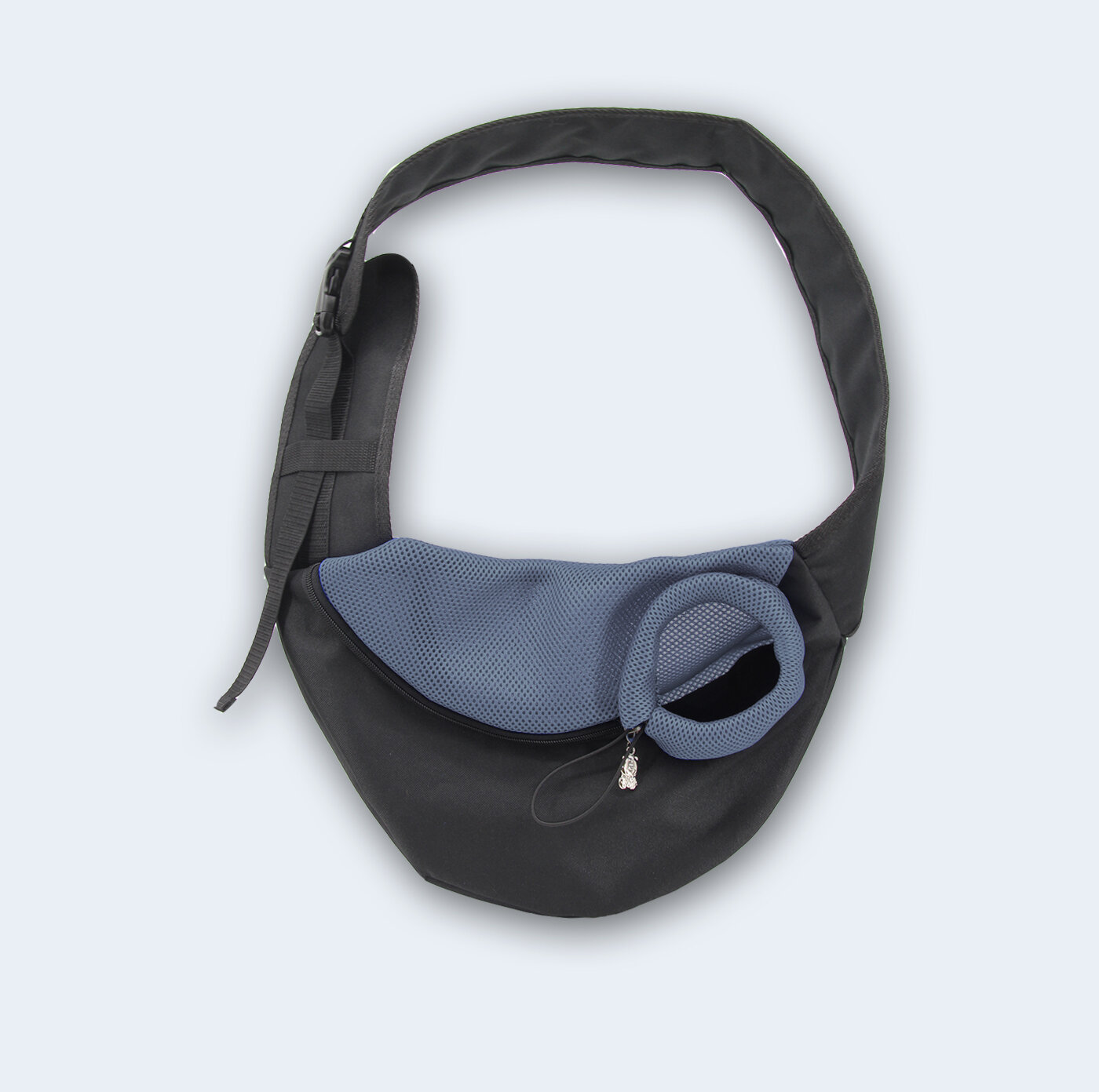 Слинг для животных Melenni Эконом XS черный/серая сетка, 33Х19Х9, см; Вес: 220 гр.