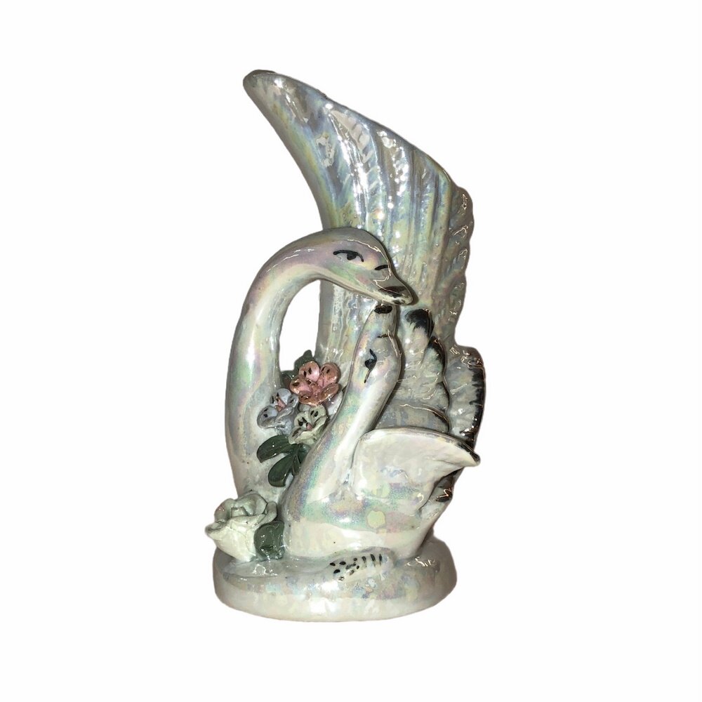 Ваза "Лебедушки" 2000-2010 гг, Кисловодский фарфор - Феникс, Россия