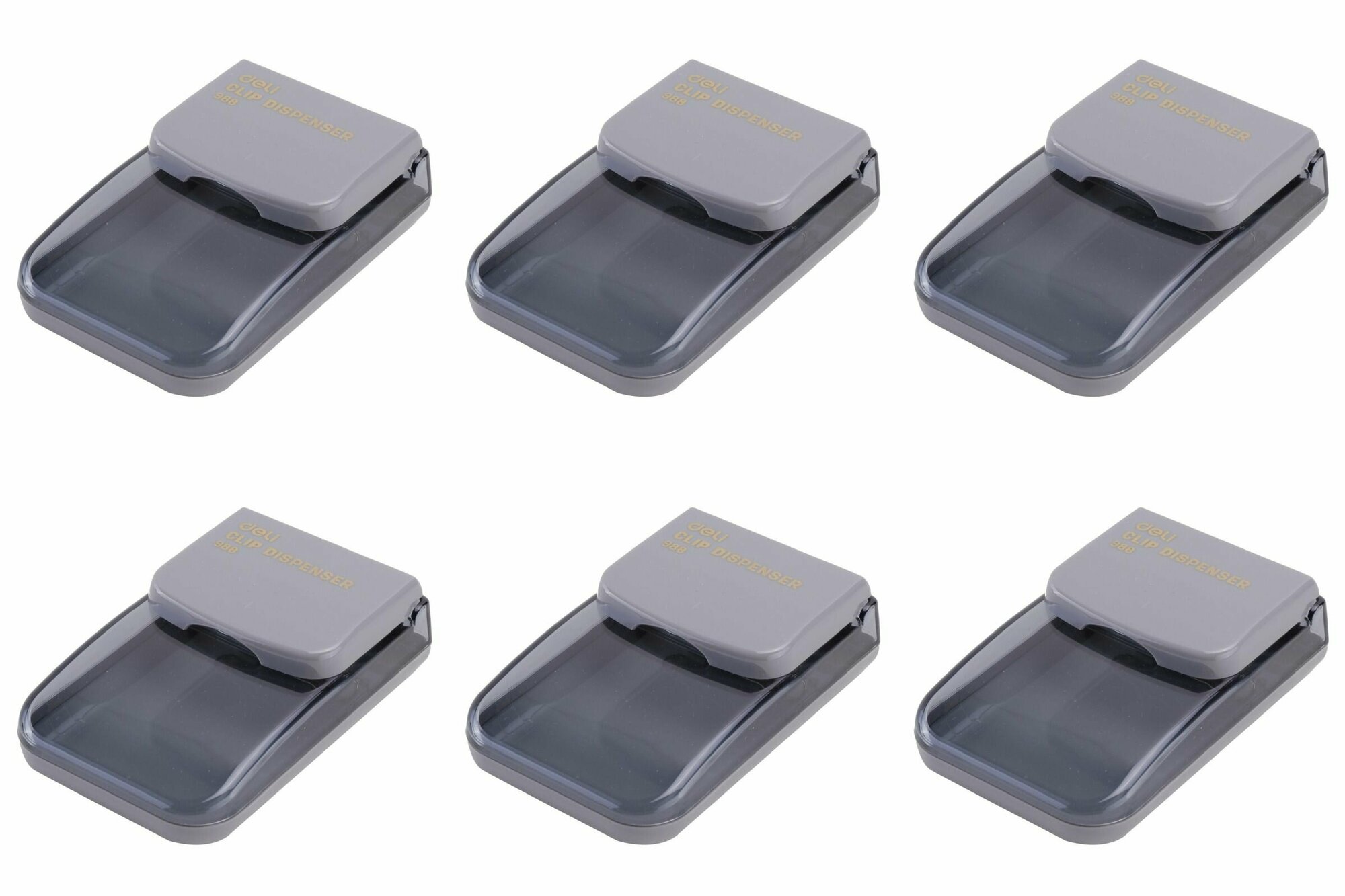 Deli Скрепочница магнитная, 6 шт