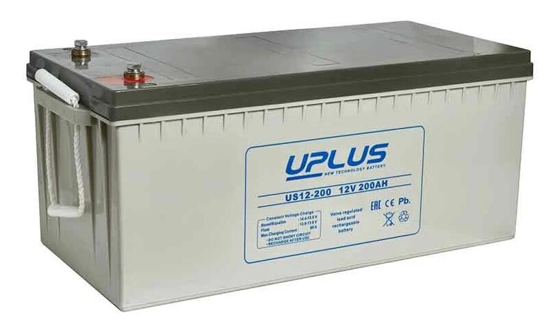 Аккумулятор для ИБП и прочего электрооборудования UniPLUS US-General Purpose US12-200 12V 200 А/ч (522х240х224) AGM