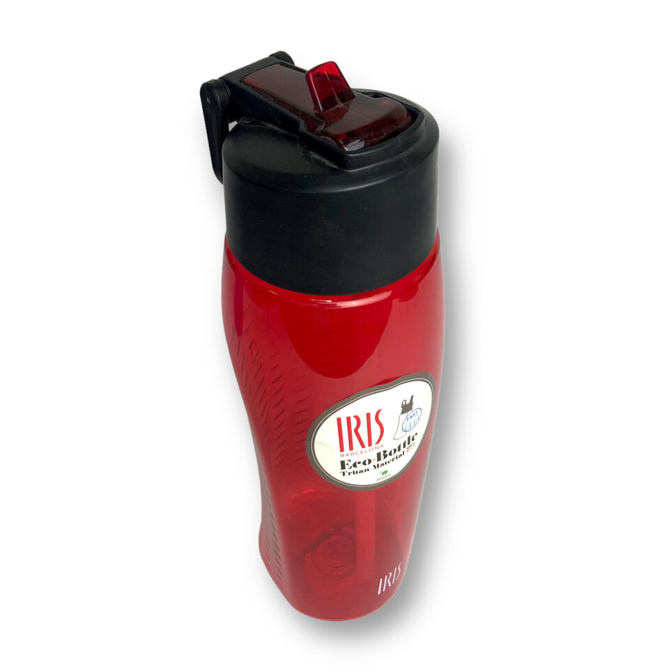 Пластиковая фляжка Iris красная, 800 мл