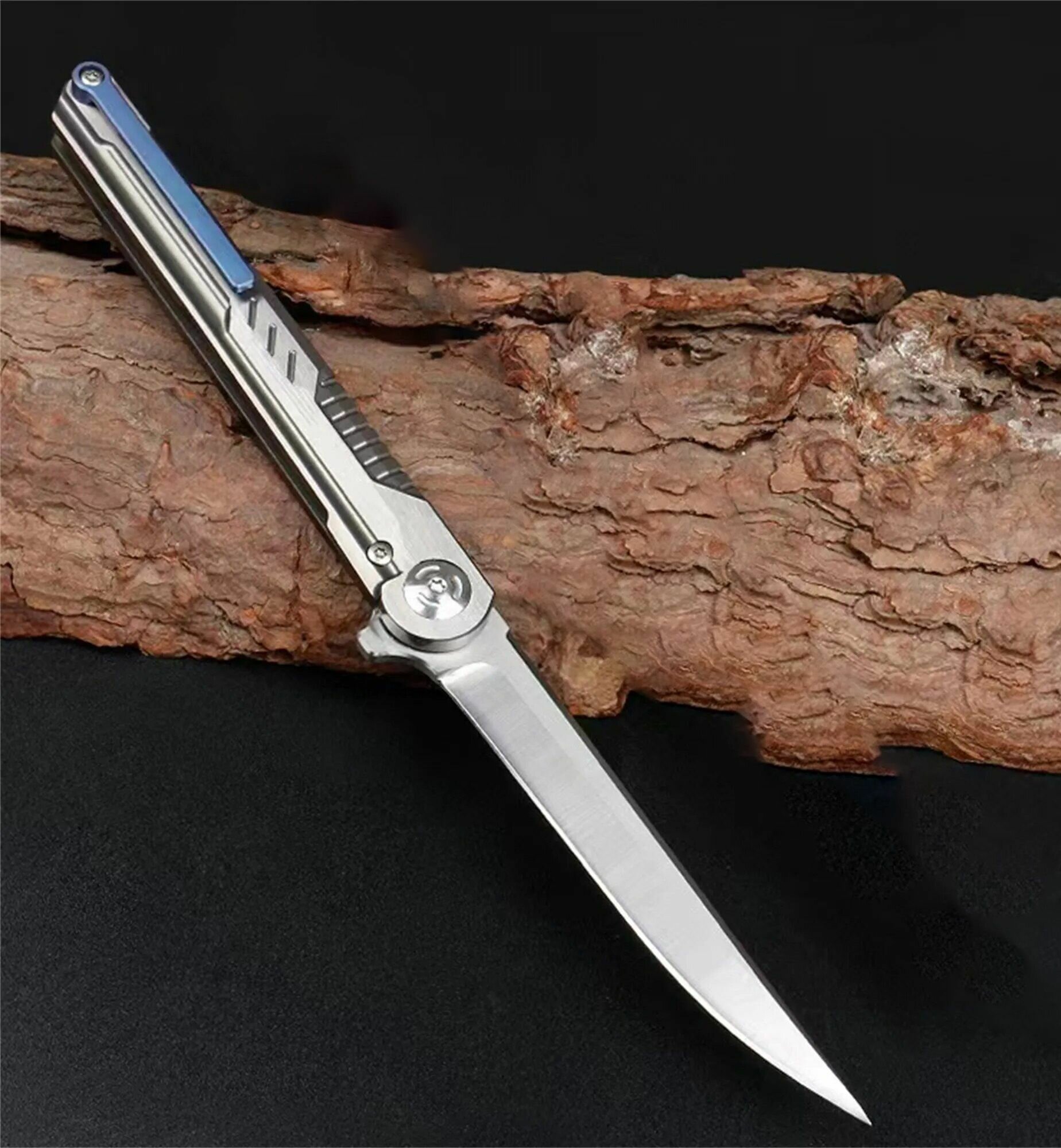 Складной туристический нож M390 Silver