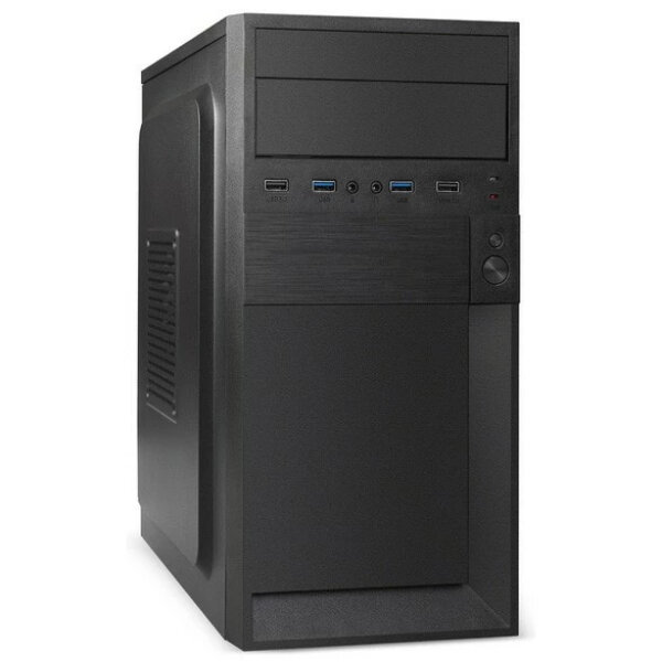 Компьютерный корпус Minitower ExeGate EX291146RUS BAA-105U2-01-AAA400 (mATX, БП AAA400 с вент. 8см, 2*USB+2*USB 3.0, аудио, черный)