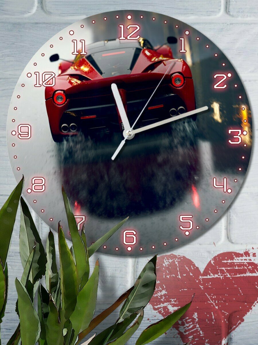 Настенные часы УФ с рисунком игры Forza Motorsport 6 - 4614