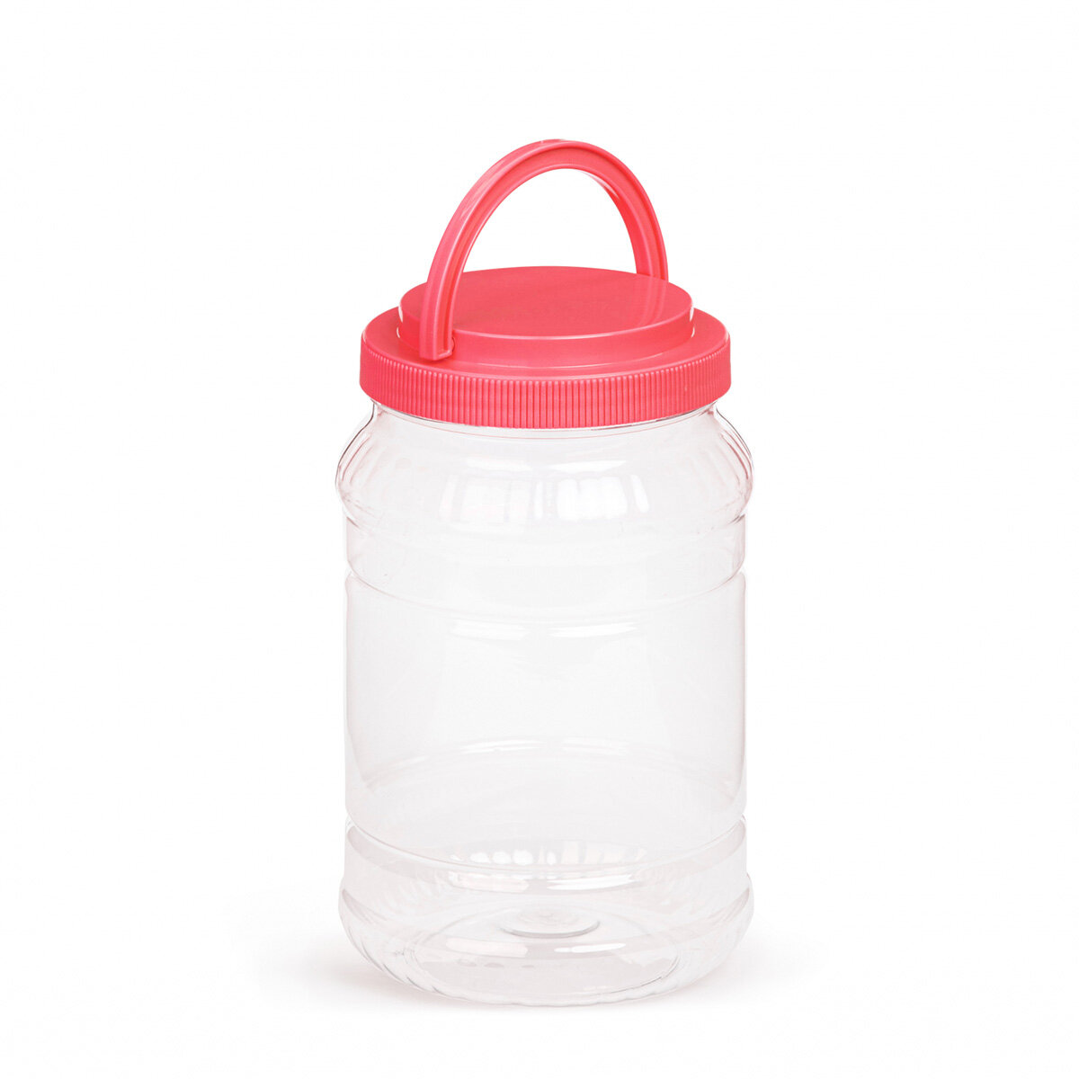 Банка ПЭТ Альтернатива, со съемной ручкой, 2 л, для хранения продуктов