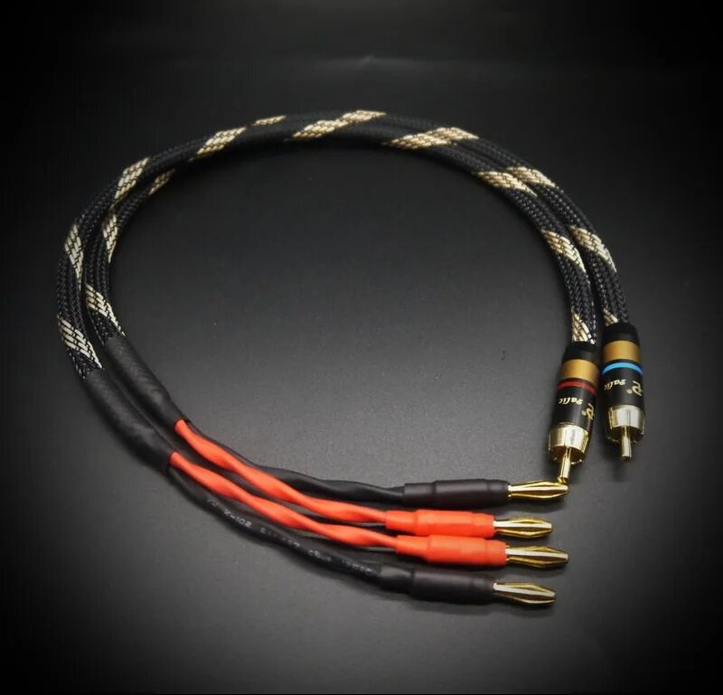 Canare аудио кабель RCA 2 банана 0.5-5 м 1Pair, 50cm