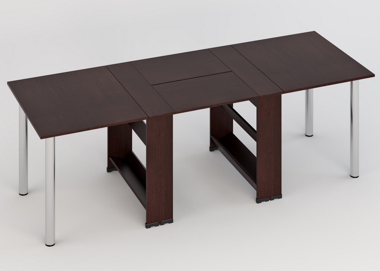 Стол-книжка СКР-16 (2300 мм) Венге, раскладной, обеденный, 73.9х87.0х230.0 см, россия