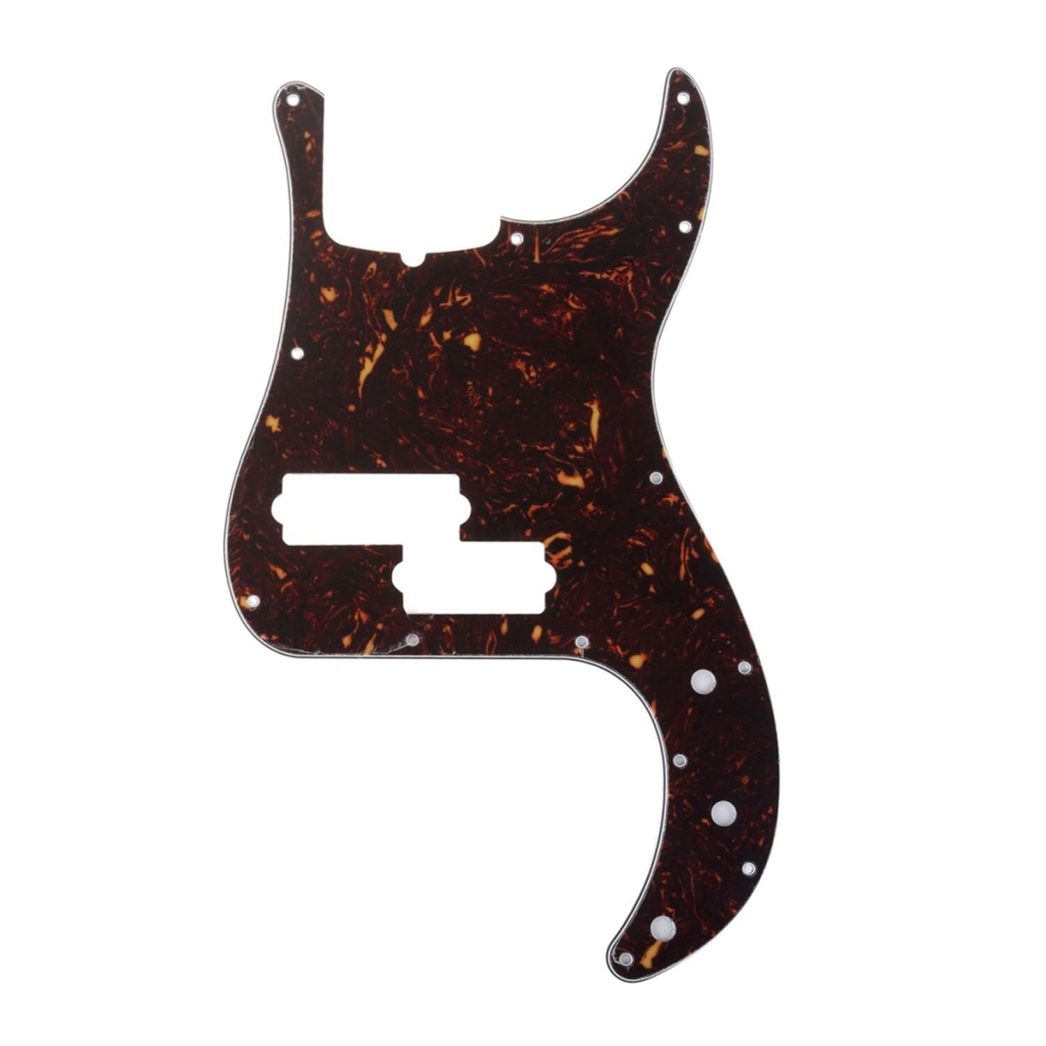 Панель для оригинального Fender Precision Bass US, Musiclily MX1395DT, для 5-струнных, четырехслойная, черепаший панцирь