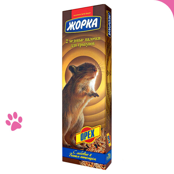 Жорка 2шт. Палочки для грызунов с Орехами 70г. 0.08 кг