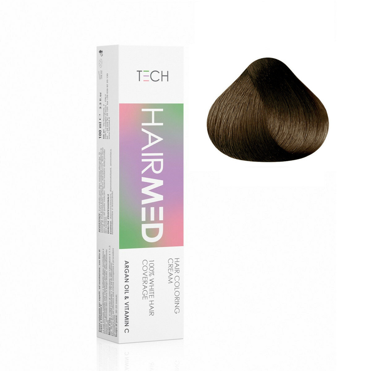 Крем - краска для волос профессиональная Hairmed 6 Темный русый, 100 мл